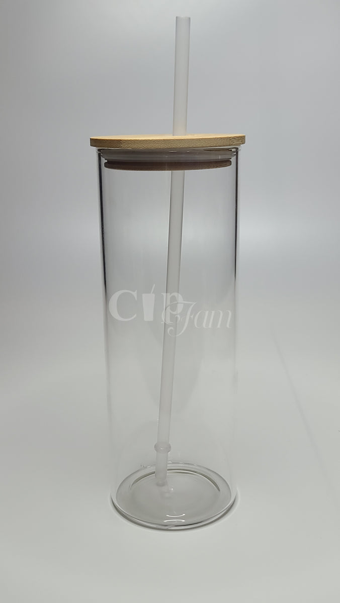 25oz Clear Sub. Glass Cans – Cupfam